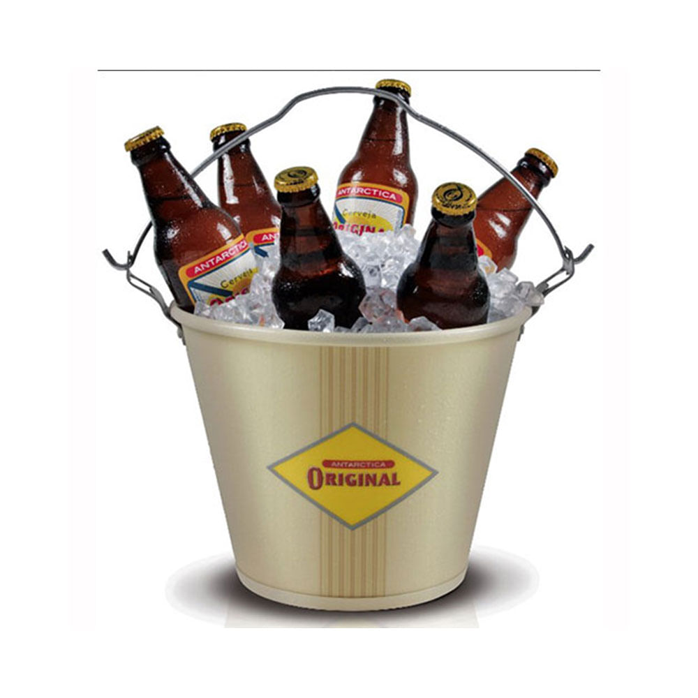 Balde para Cerveja em Alumínio 5L Original Bege - Alumiart Falcão ...