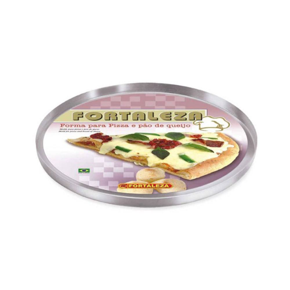 Forma Para Pizza 35cm - Alumínio Fortaleza - Camicado